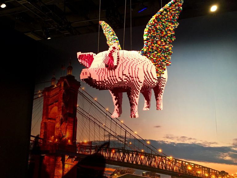 The Art of the Brick at the Cincinnati Museum Center - A Bird and a Bean