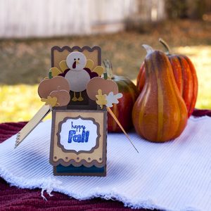 3D Thanksgiving Card - A Bird and a Bean