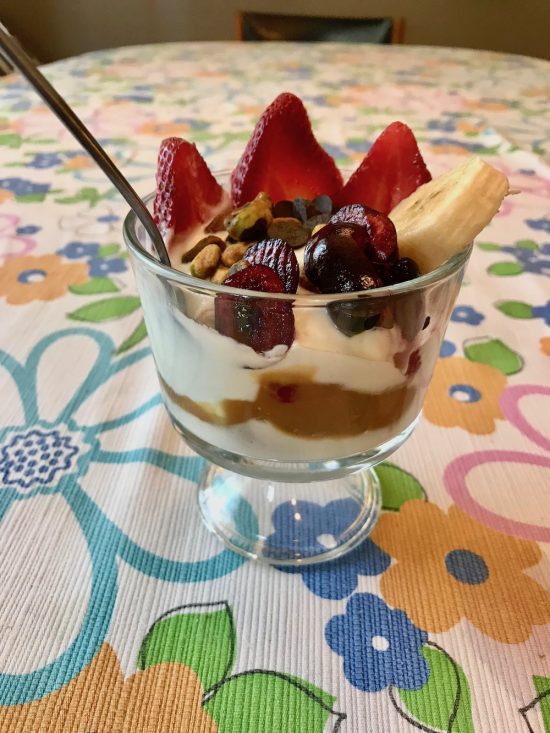 Banana Split Yogurt Parfaits - A Bird and a Bean
